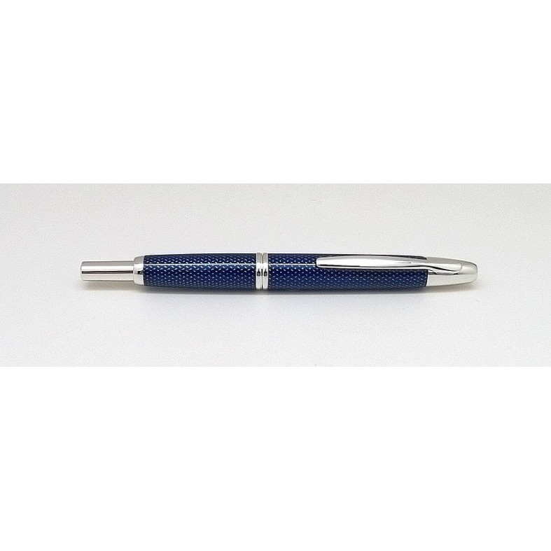 Pilot Capless Kasuri Rhodium Blue Fountain Pen