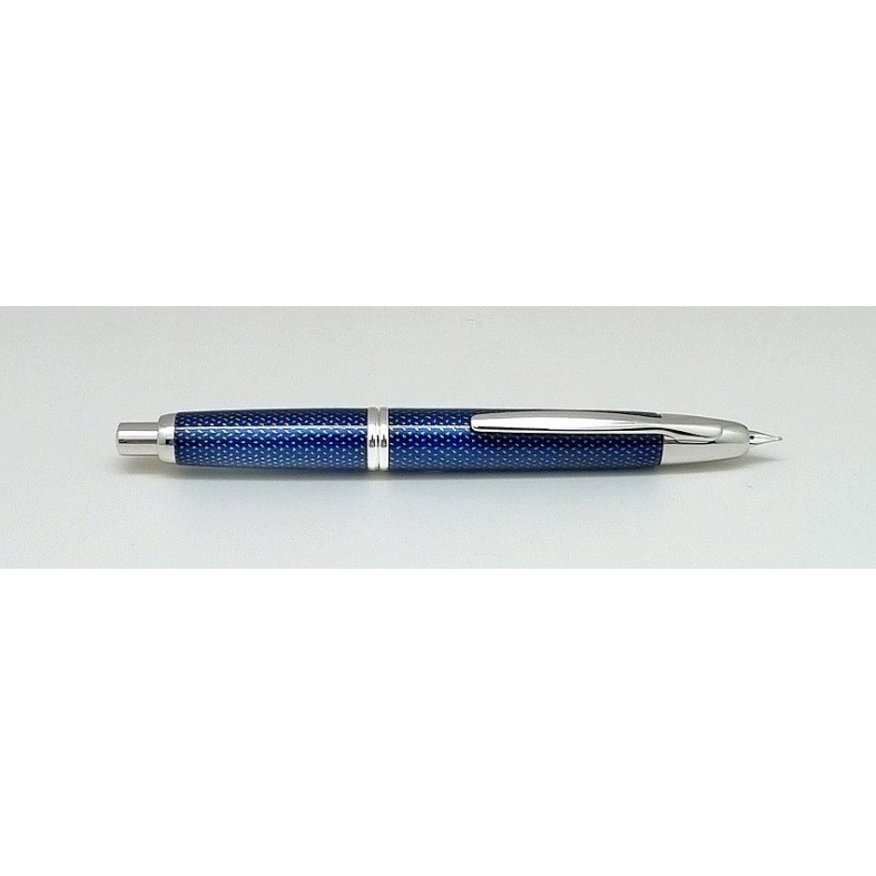 Pilot Capless Kasuri Rhodium Blue Fountain Pen